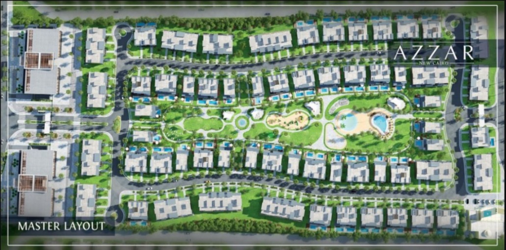 Own a villa with 10% down payment in New Cairo inside Azzar Compound ...