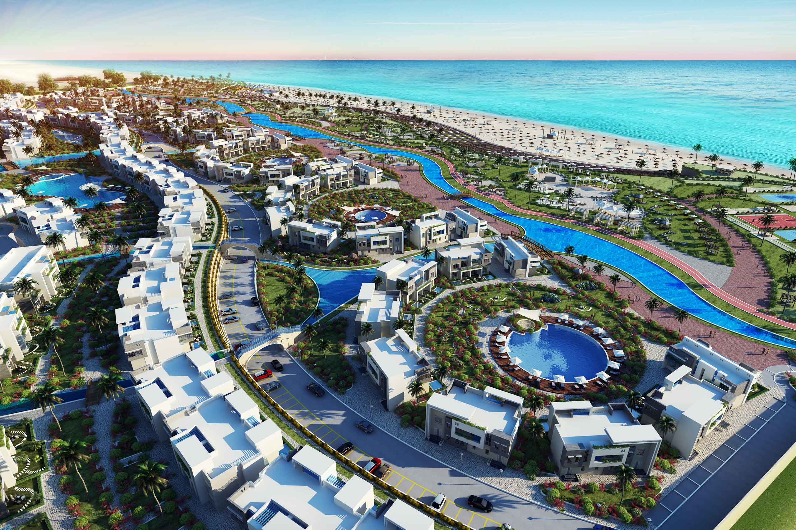 In Sea View Resort North Coast chalet for sale - Luxury Compounds For sale