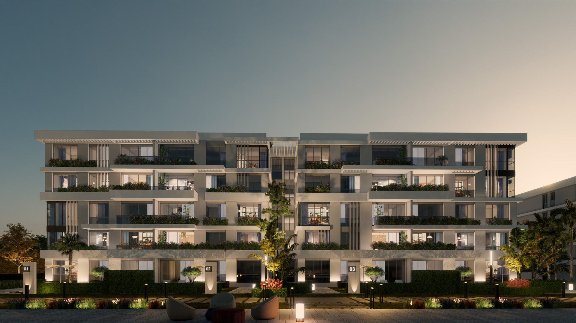 Blue Tree New Cairo Sky AD - Luxury Compounds For sale
