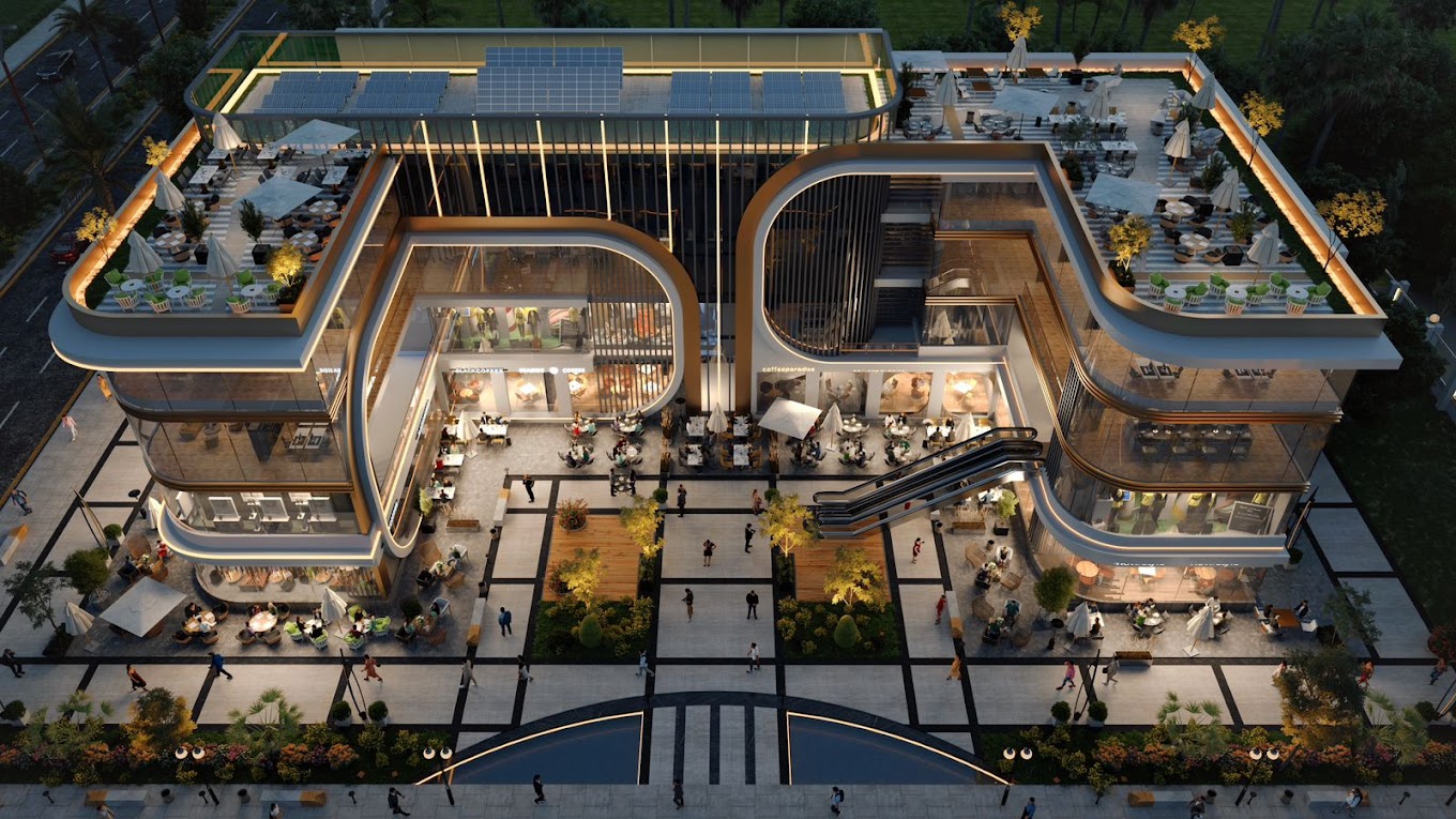 C yard Mall New Cairo Concrete Developments - Luxury Compounds For sale